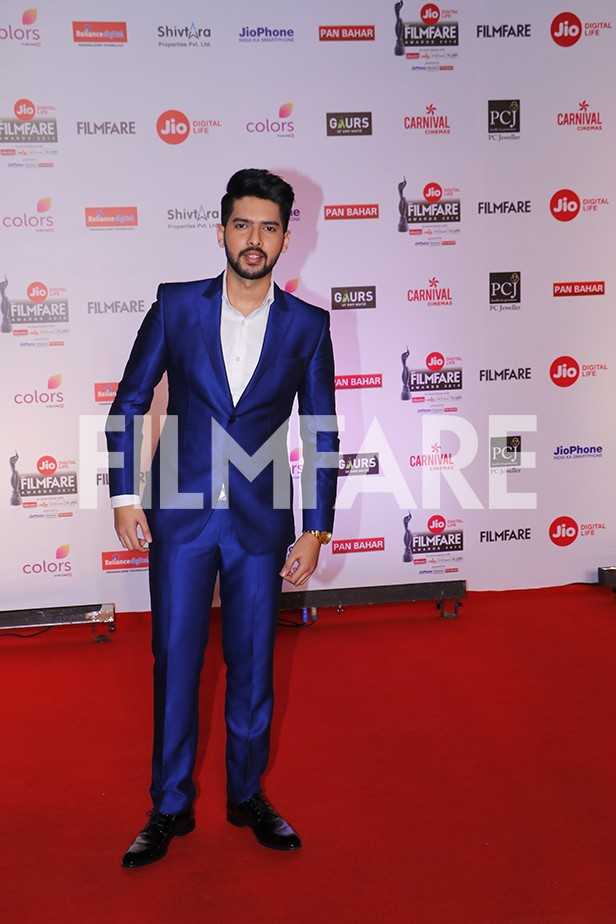 Anu Malik and his daughter Anmol Malik along with Armaan Malik attend the 63rd Jio Filmfare ...