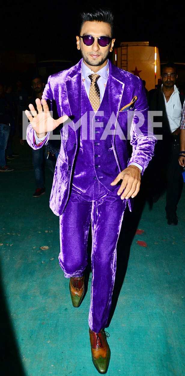 Ranveer Singh rocks this purple velvet suit like a boss | Filmfare.com