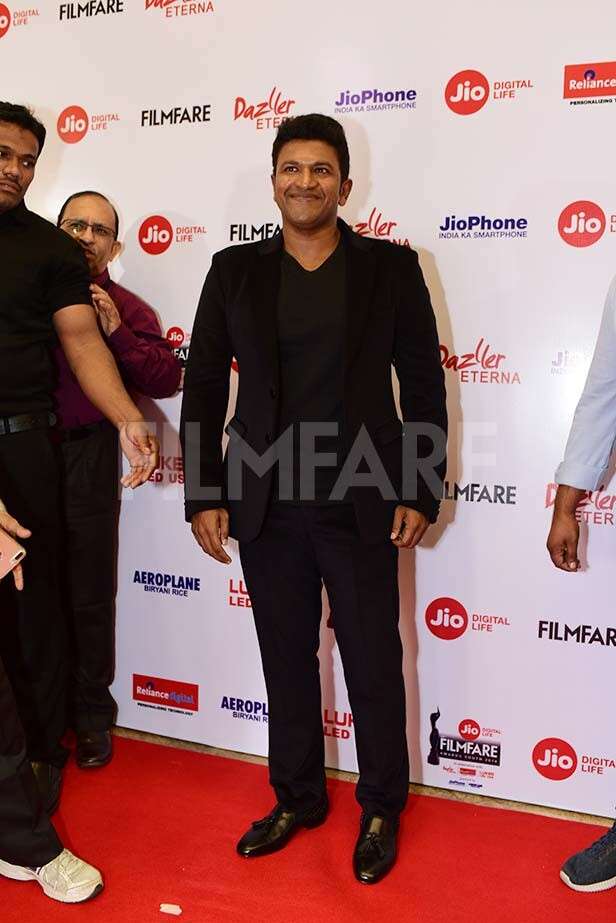 Puneeth Rajkumar & Armaan Malik attend the 65th Jio Filmfare Awards ...