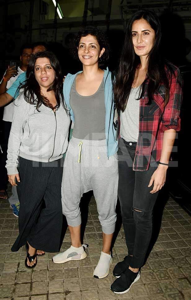 Katrina Kaif chills with with her directors Zoya Akhtar and Nitya Mehra ...