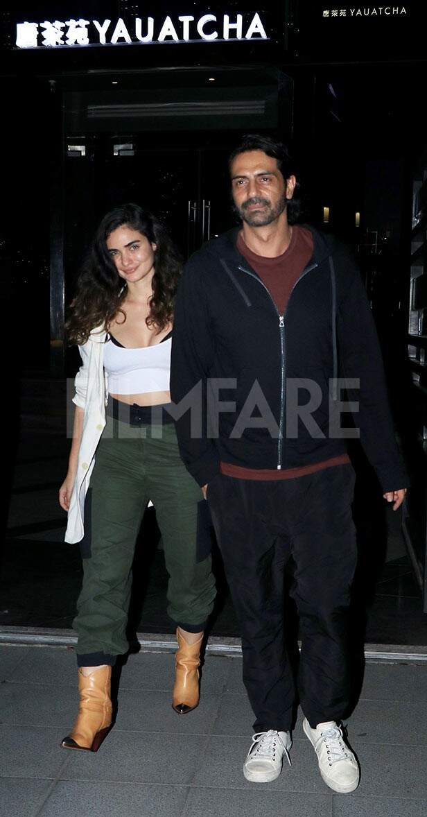 Arjun Rampal and Gabriella Demetriade spotted on a dinner date ...