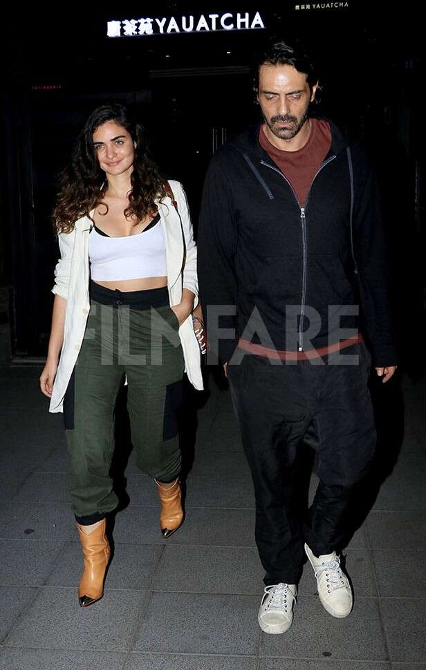 Arjun Rampal and Gabriella Demetriade spotted on a dinner date ...