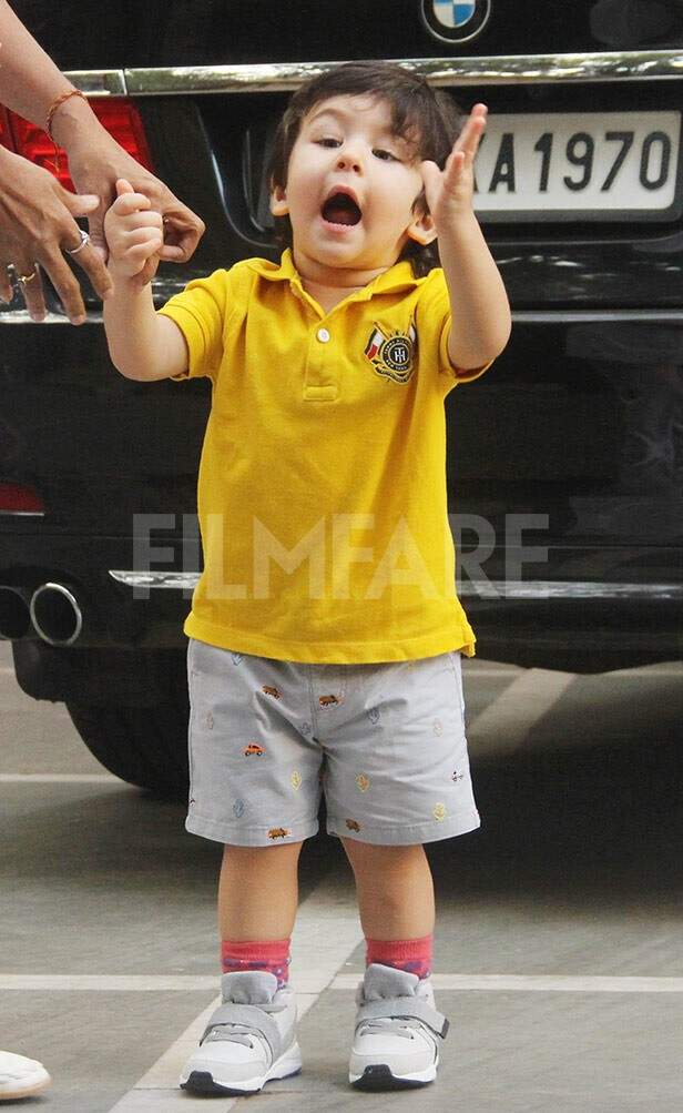 Taimur Ali Khan shines bright in yellow | Filmfare.com