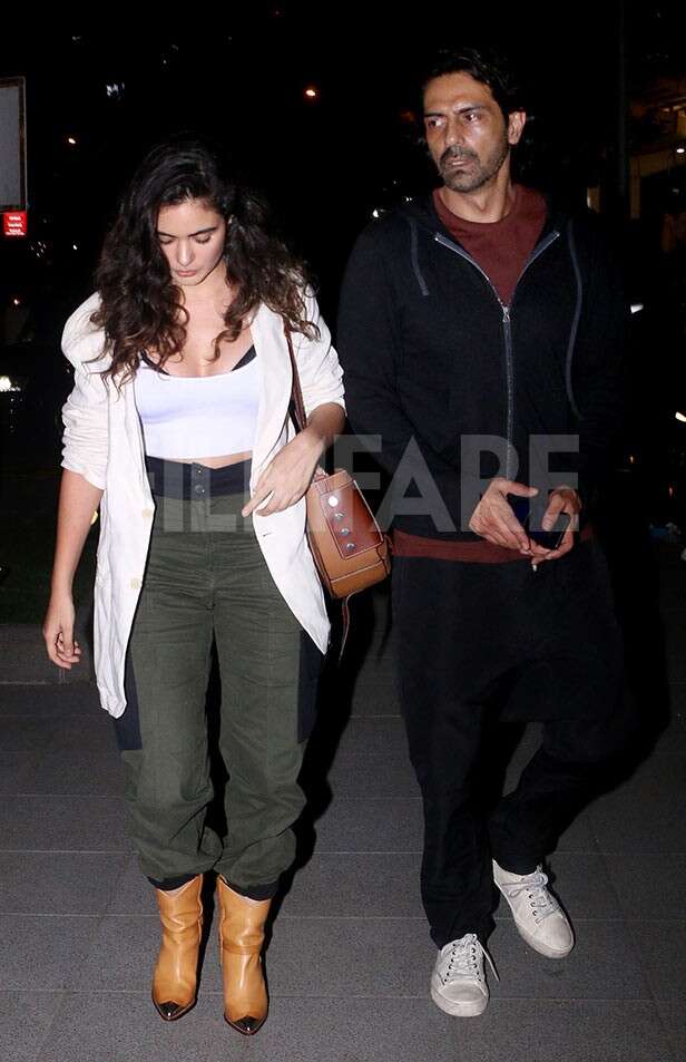 Arjun Rampal and Gabriella Demetriade spotted on a dinner date ...