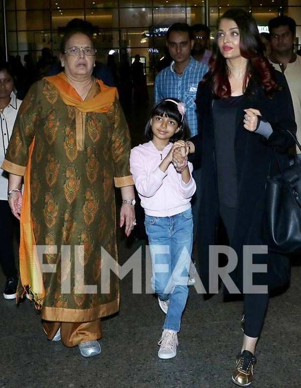 Aishwarya Rai Bachchan and Aaradhya Bachchan back in the bay | Filmfare.com