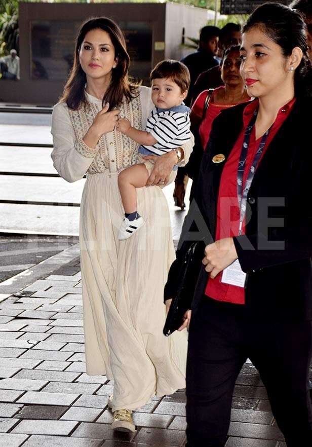 Aww! These pictures of Sunny Leone with kids Noah and Asher Weber are ...