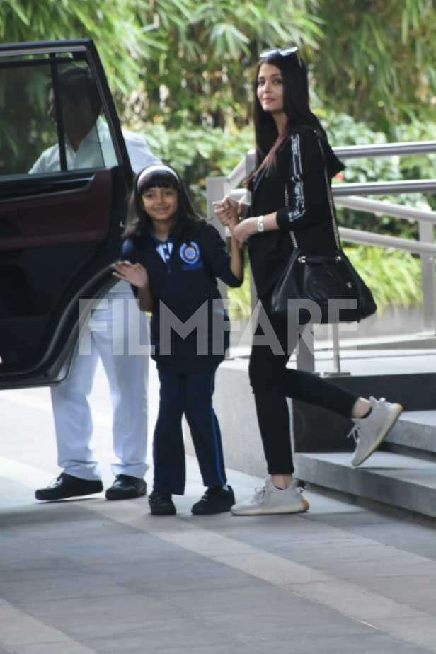 Aishwarya Rai Bachchan and Aaradhya Bachchan snapped together ...