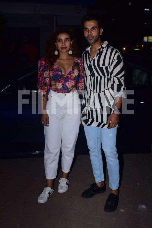 Rajkummar Rao and Patralekhaa spotted together in the city | Filmfare.com