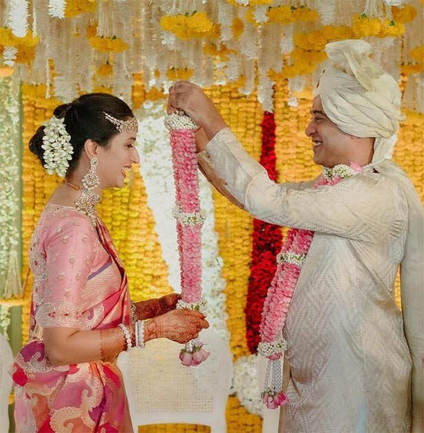 Newlyweds Madhu Mantena and Ira Trivedi share their first wedding photo ...