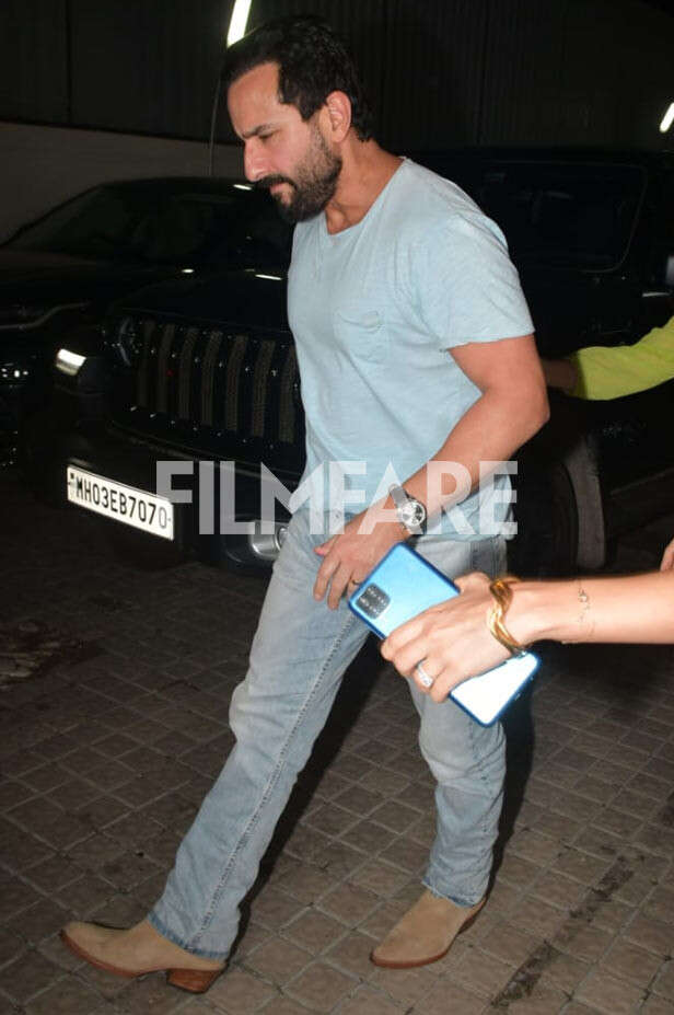 Saif Ali Khan attends the Adipurush screening with his sons Ibrahim and Taimur. See pics ...