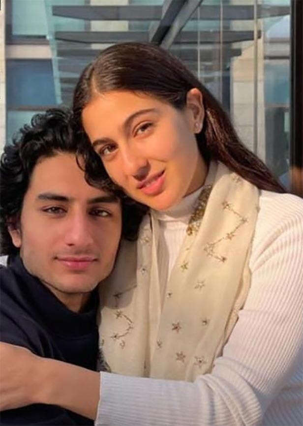 Sara Ali Khan shares adorable pics with Ibrahim Ali Khan on his birthday, take a look | Filmfare.com