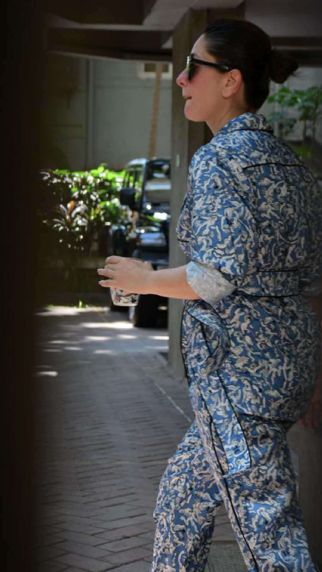 Kareena Kapoor Khan Was Clicked Outside Her Residence In A Chic Printed Co Ords Set