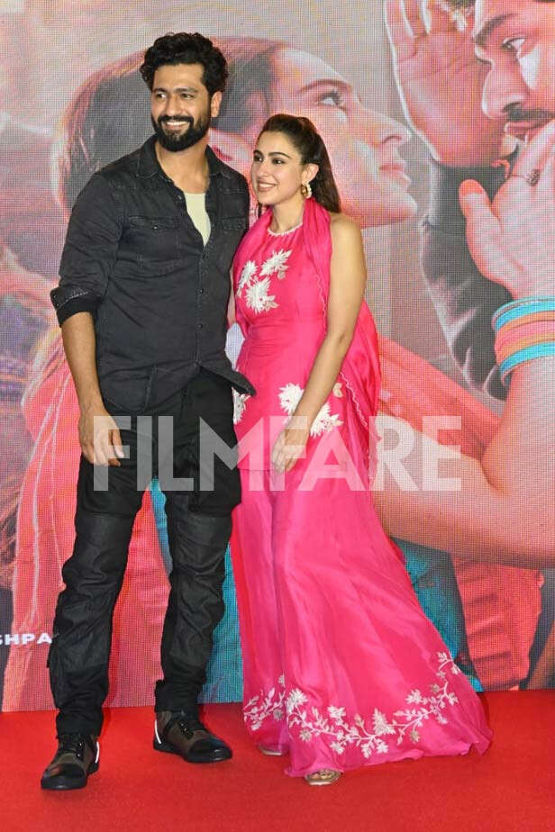 Sara Ali Khan and Vicky Kaushal get clicked at the music launch of Zara ...