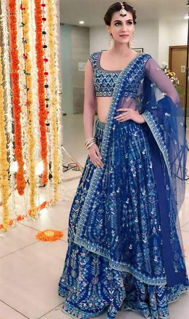Navratri Special: Bollywood celebrity-inspired blue outfits to make a ...