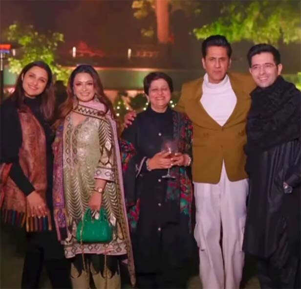Parineeti Chopra and Raghav Chadha celebrate their first Lohri post-wedding. See pics | Filmfare.com