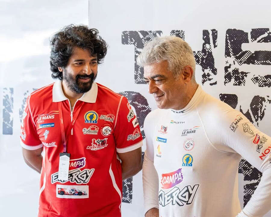 Pics: Ajith Kumar's Passion for Racing Stuns Sivakarthikeyan | Filmfare.com