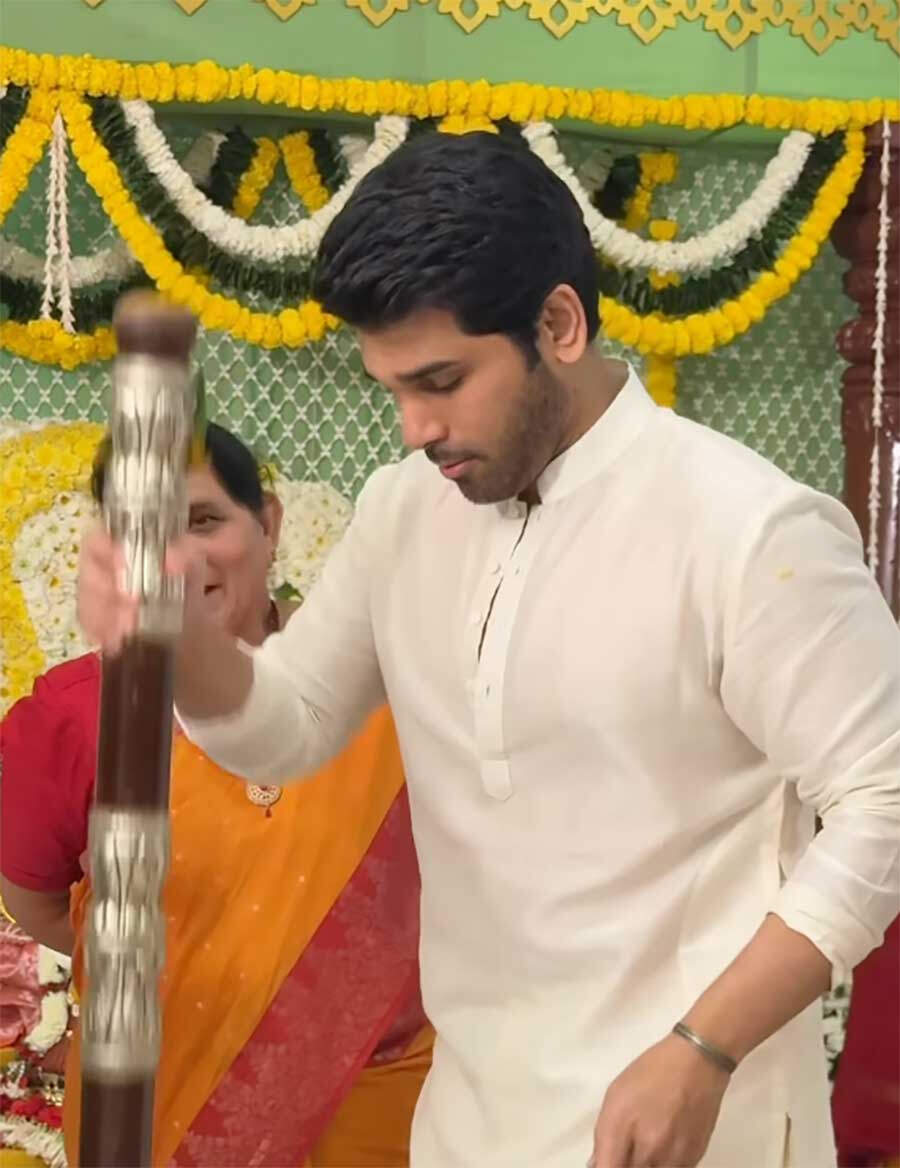 Photos: Allu Sirish, Nayanika’s Wedding Festivities: Haldi Ceremony ...