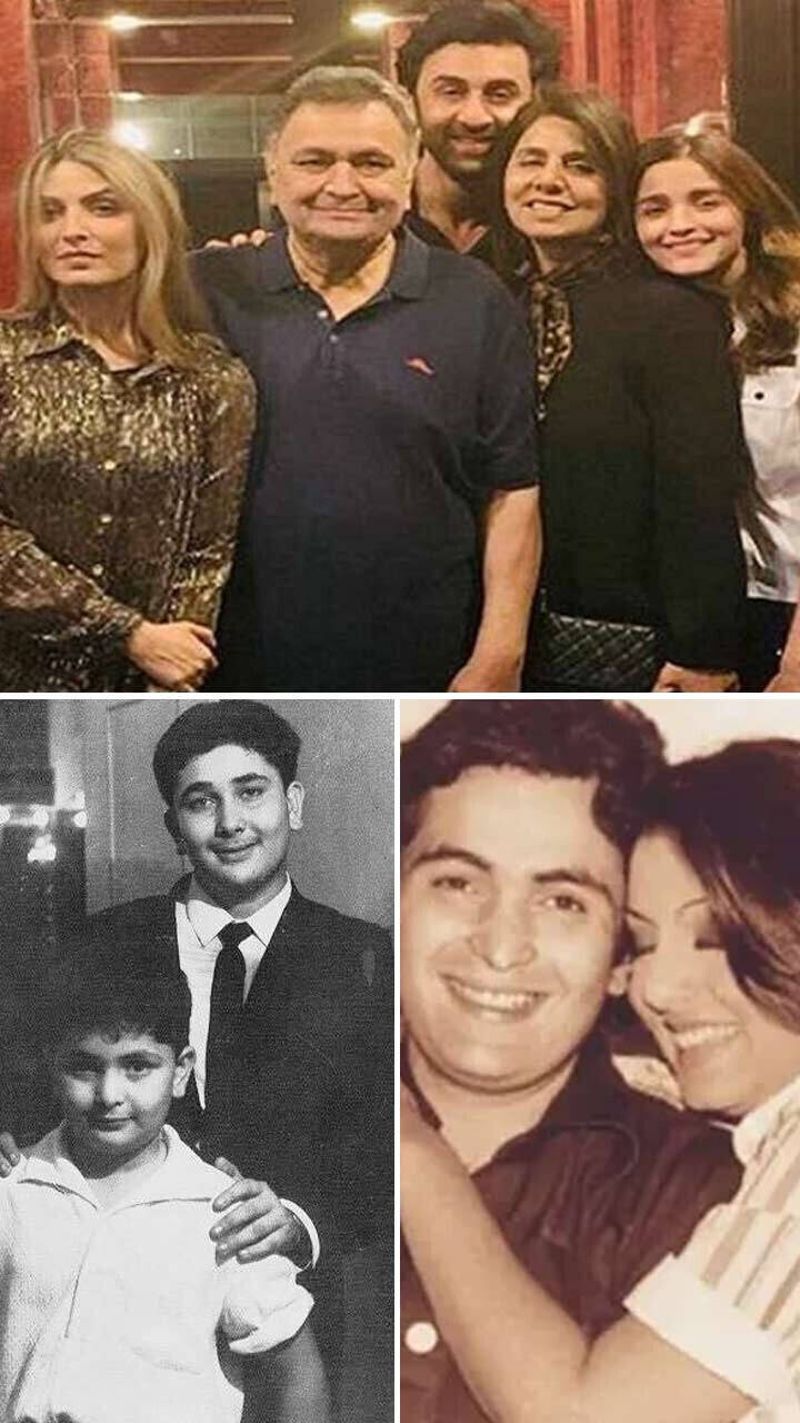 Remembering Rishi Kapoor Through His Family Photos | Filmfare.com
